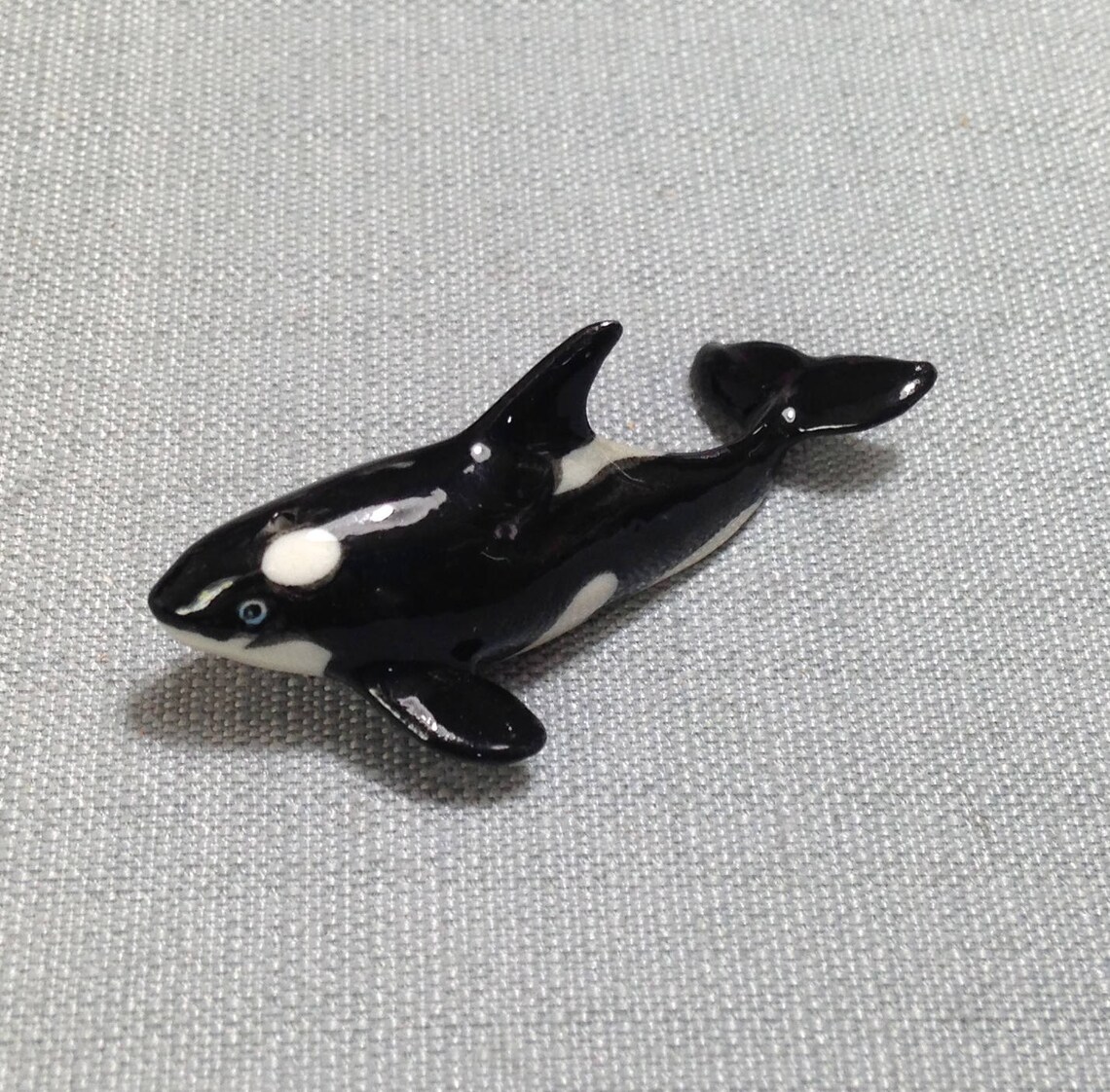 Miniature Ceramic Killer Whale Orca Fish Baby Animal Cute - Etsy