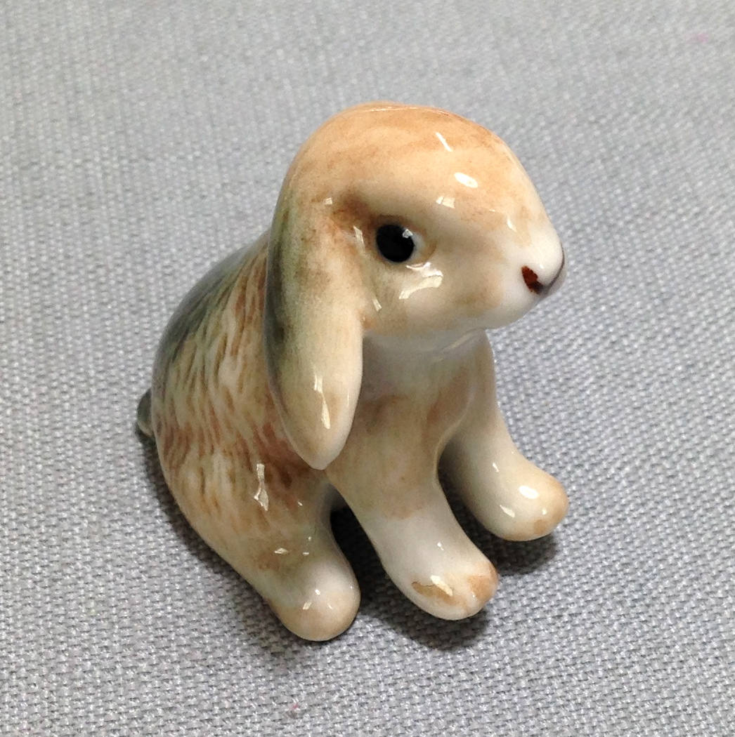 Miniature Ceramic Rabbit Bunny Animal Cute Little Funny Small - Etsy