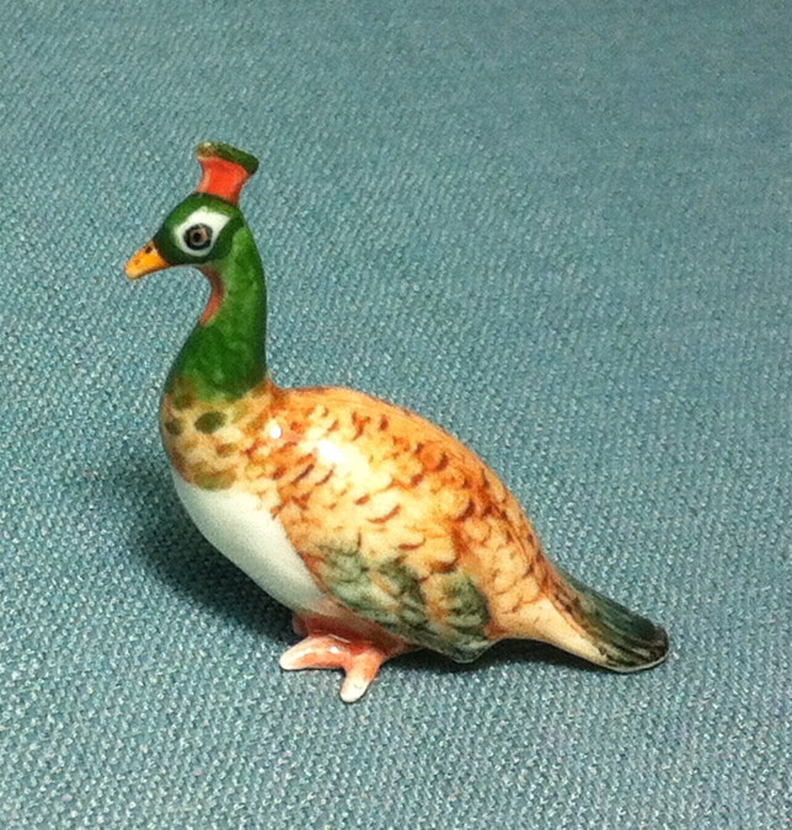 Miniature Ceramic Peacock Bird Animal Cute Little Tiny Small - Etsy