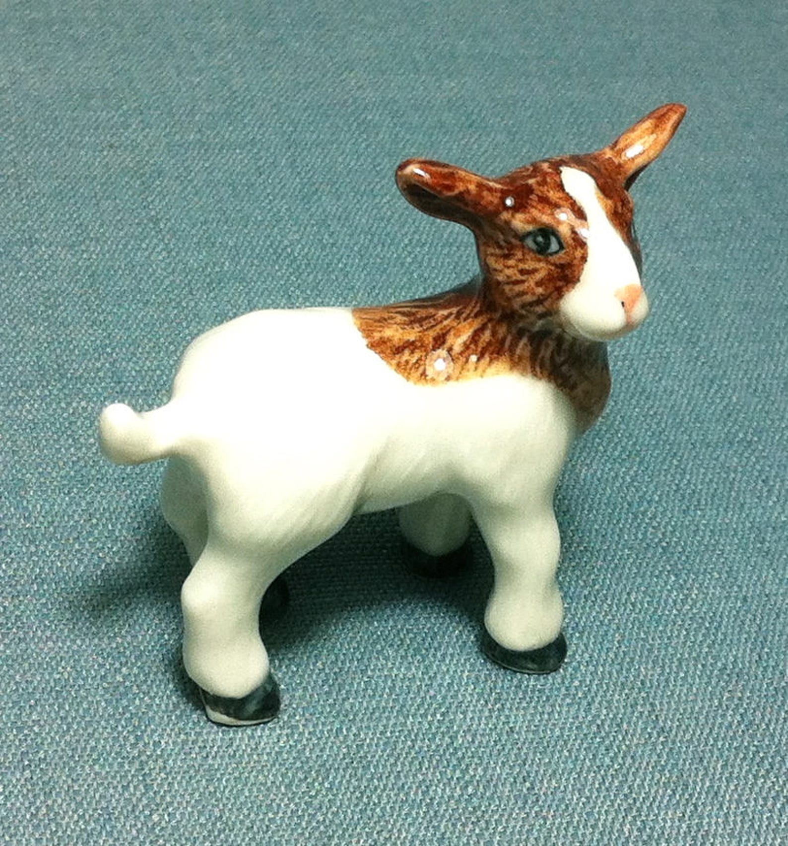 Miniature Ceramic Goat Funny Kid Baby Animal Cute Little Small - Etsy