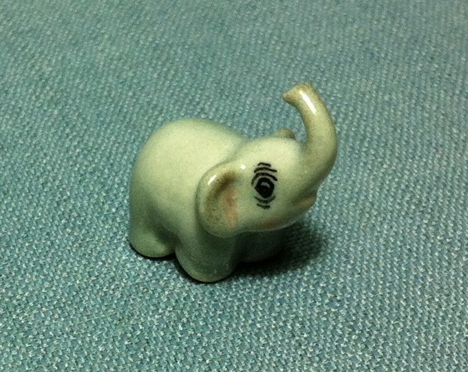 Miniature Ceramic Elephant Baby Child Mini Animal Cute Little - Etsy