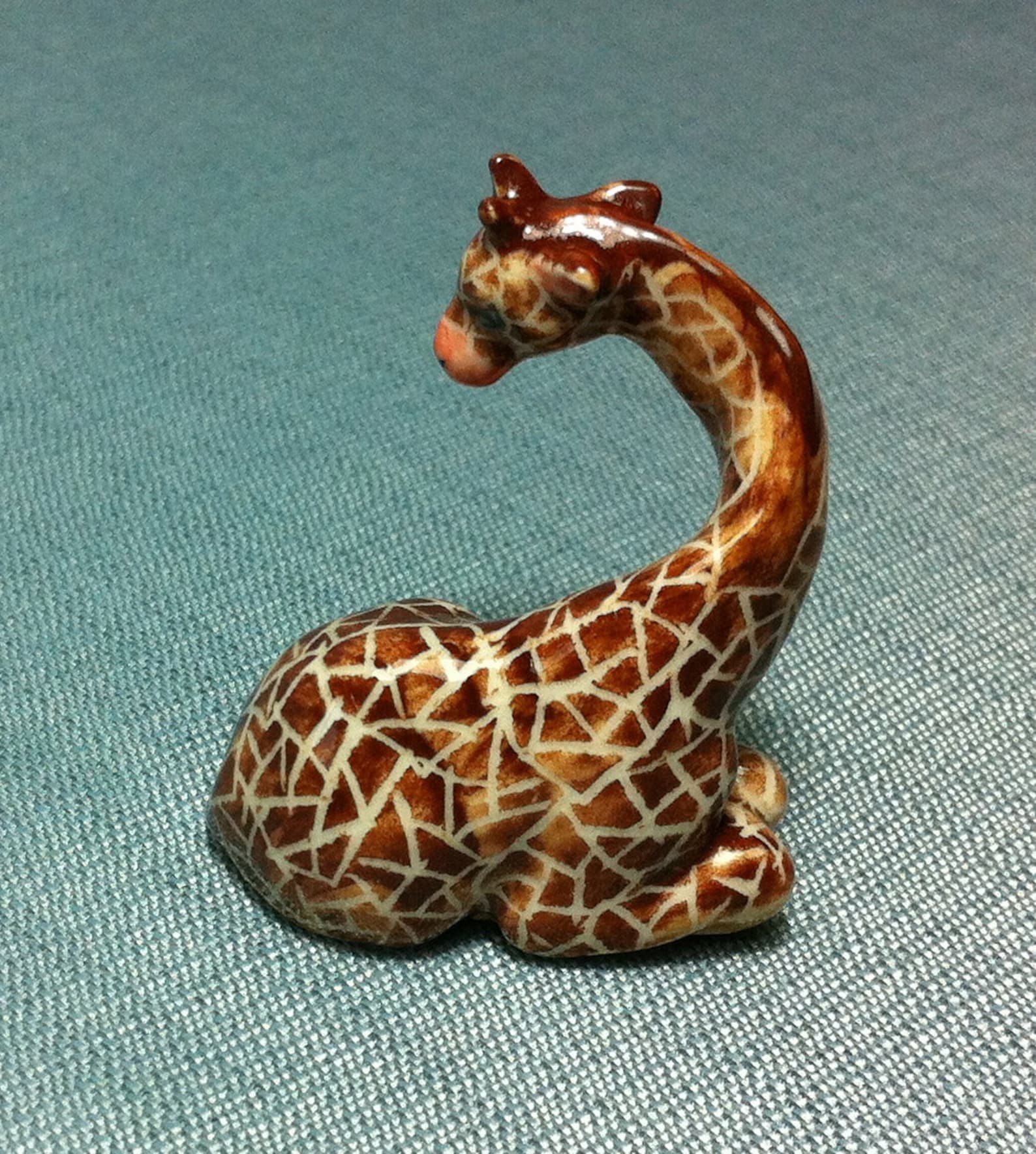 Miniature Ceramic Giraffe Africa Animal Cute Little Funny Tiny | Etsy