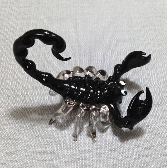 Miniature Hand Blown Glass Scorpion Zodiac Desert Animal Cute | Etsy