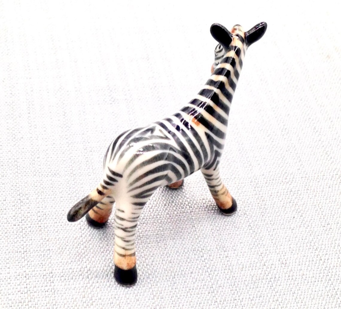 Miniature Ceramic Zebra Stripes Horse Animal Cute Little Tiny - Etsy