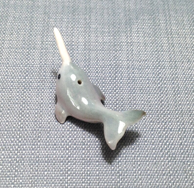 Miniature Ceramic Swordfish Baby Fish Sea Animal Cute Little | Etsy