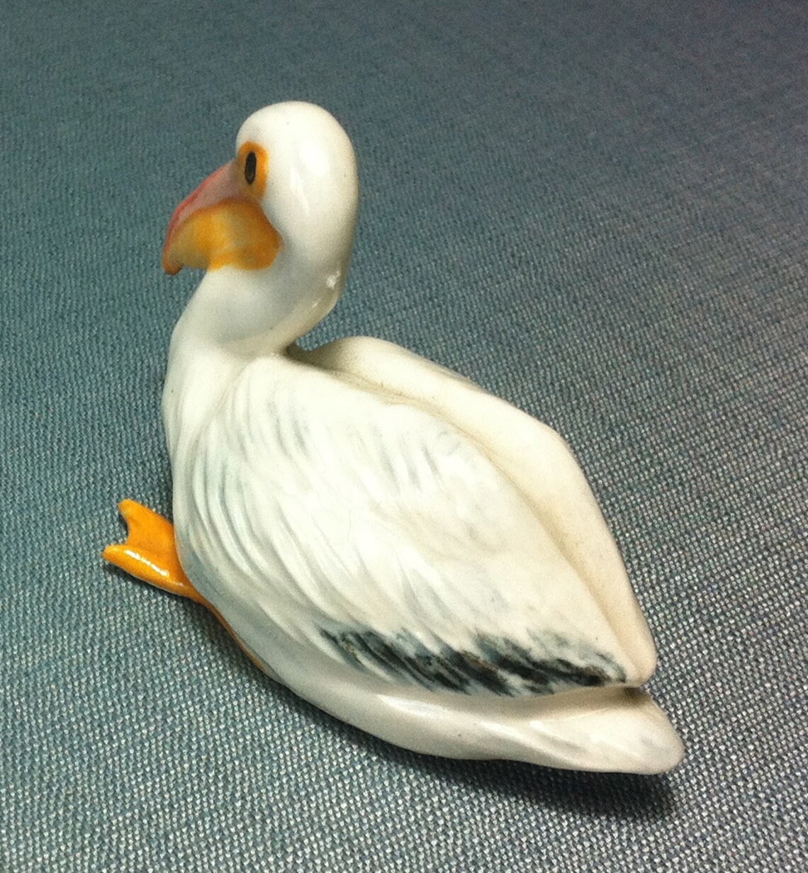 Miniature Ceramic Pelican Bird Animal Cute Little Tiny Small - Etsy