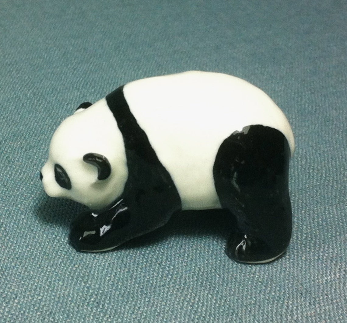 Miniature Ceramic Panda Bear Animal Cute Little Tiny Small - Etsy