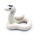 Miniature Ceramic Snake Reptile Cobra Mini Animal Cute Little White ...
