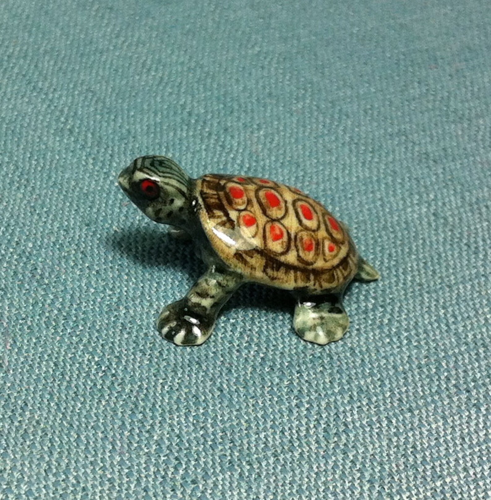 Miniature Ceramic Turtle Mini Baby Reptile Animal Cute Little | Etsy