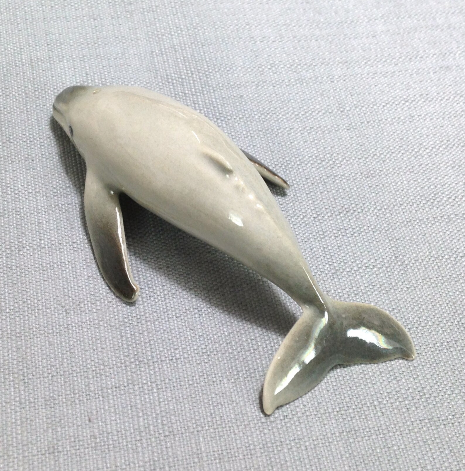 Miniature Ceramic Whale Funny Fish Sea Ocean Animal Cute | Etsy