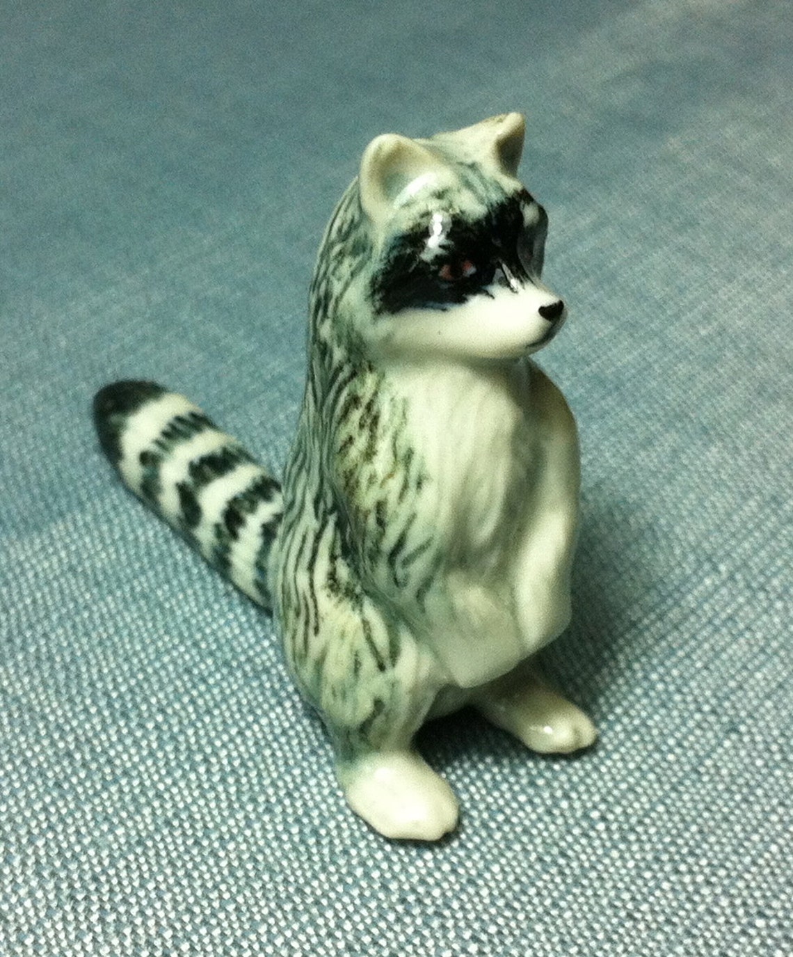 Miniature Ceramic Raccoon Standing Animal Cute Little Tiny | Etsy