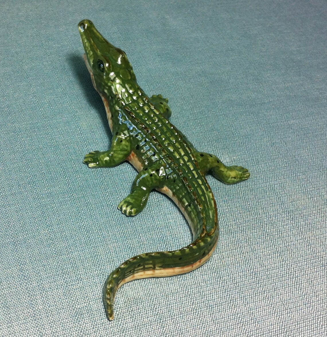 Miniature Ceramic Crocodile Alligator Reptile Animal Cute | Etsy