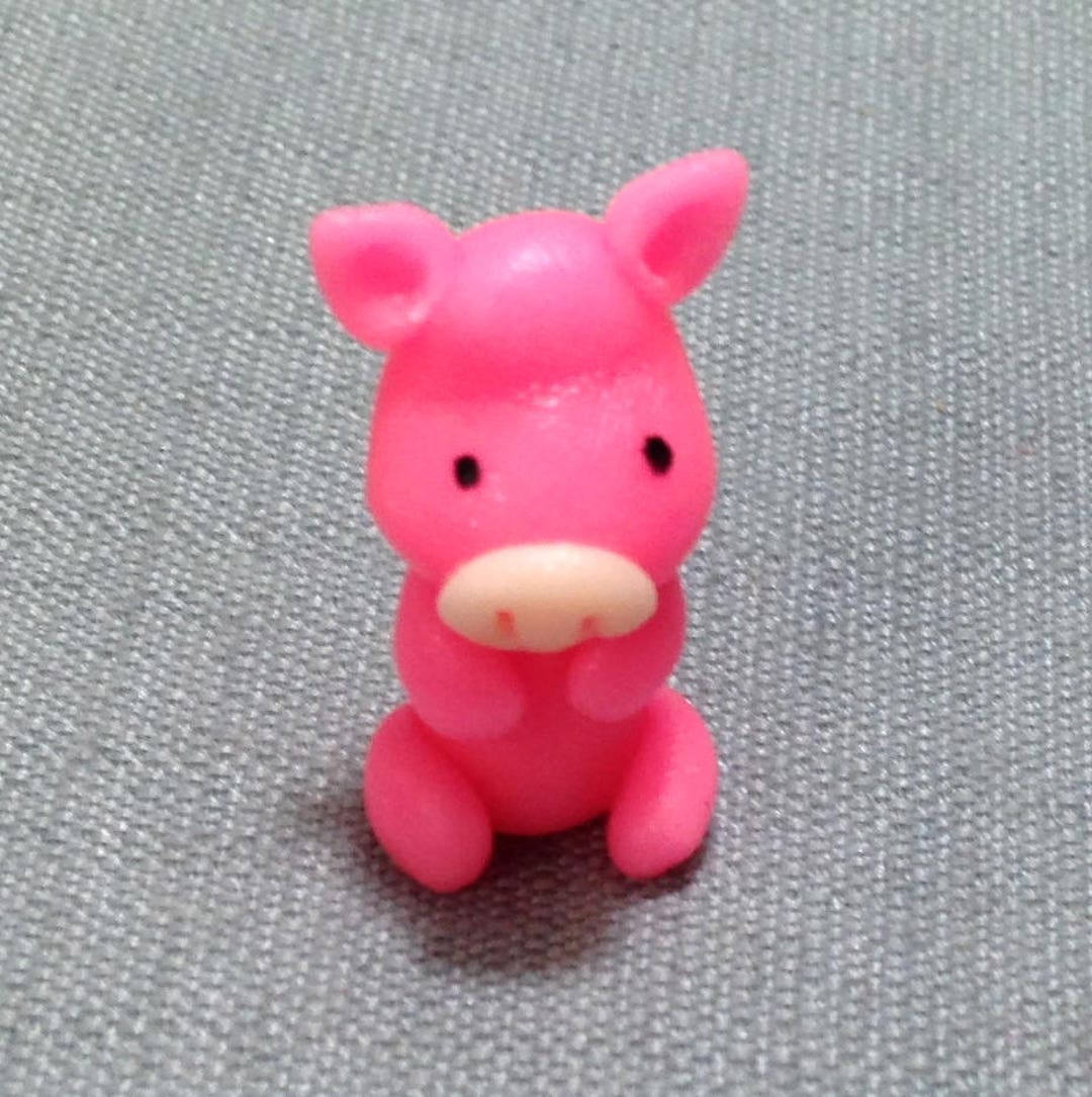 Miniature Funny Pig Baby Pink Clay Polymer Cute Little - Etsy