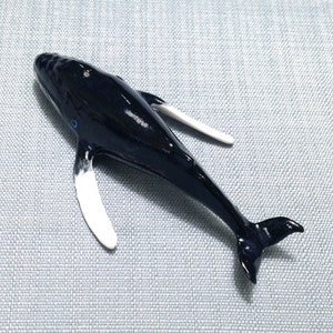 Miniature Ceramic Whale Funny Fish Sea Ocean Animal Cute Little Small ...