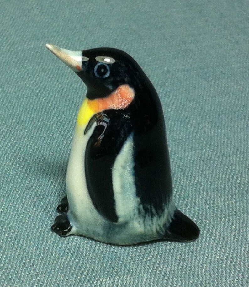 Miniature Ceramic Penguin Auk Bird Animal Cute Little Tiny - Etsy