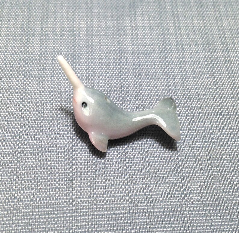 Miniature Ceramic Swordfish Baby Fish Sea Animal Cute Little | Etsy