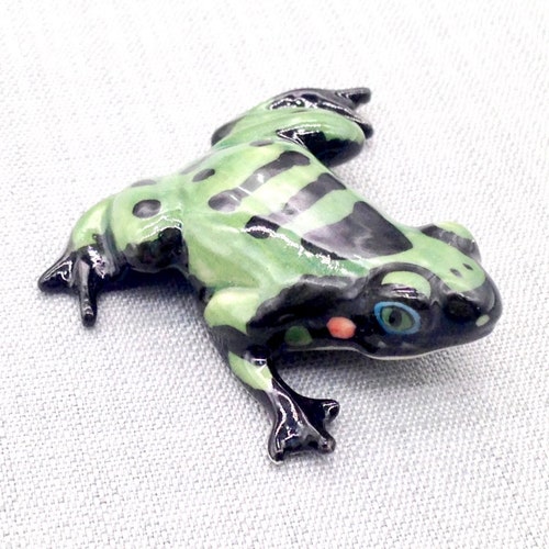Miniature Ceramic Frog Toad Animal Cute Little Tiny Small - Etsy