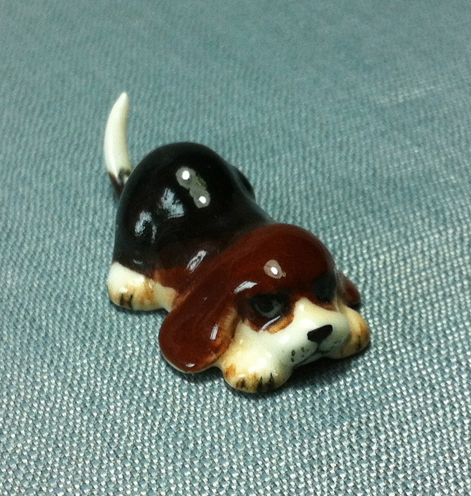 Miniature Ceramic Beagle Dog Animal Cute Little Tiny Small | Etsy