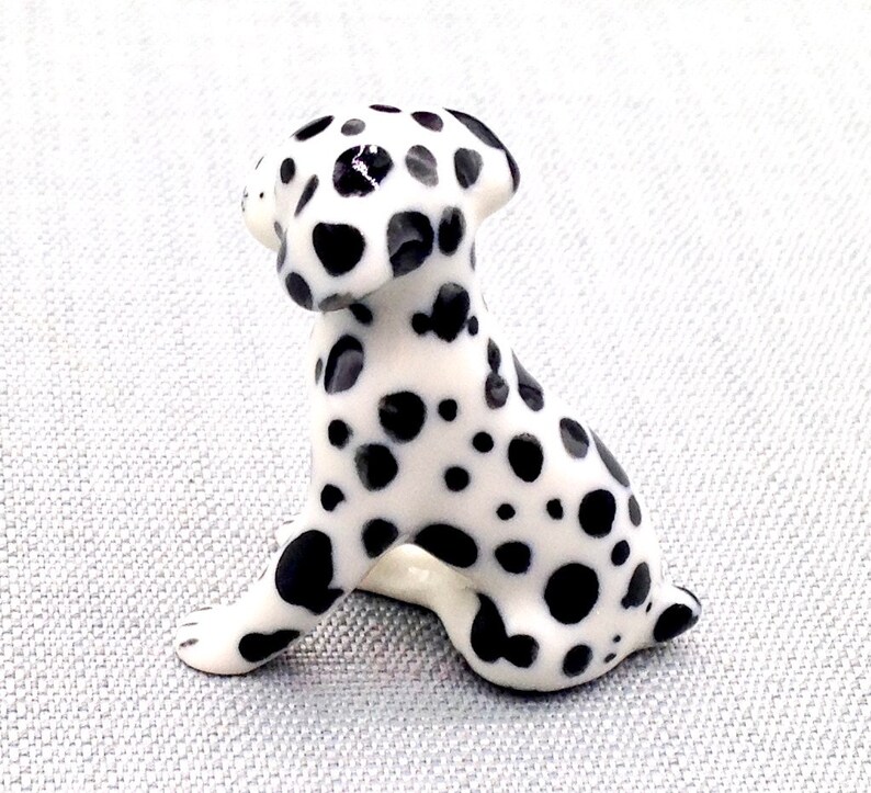Miniature Ceramic Dalmatian Dog Animal Cute Little Tiny Small - Etsy