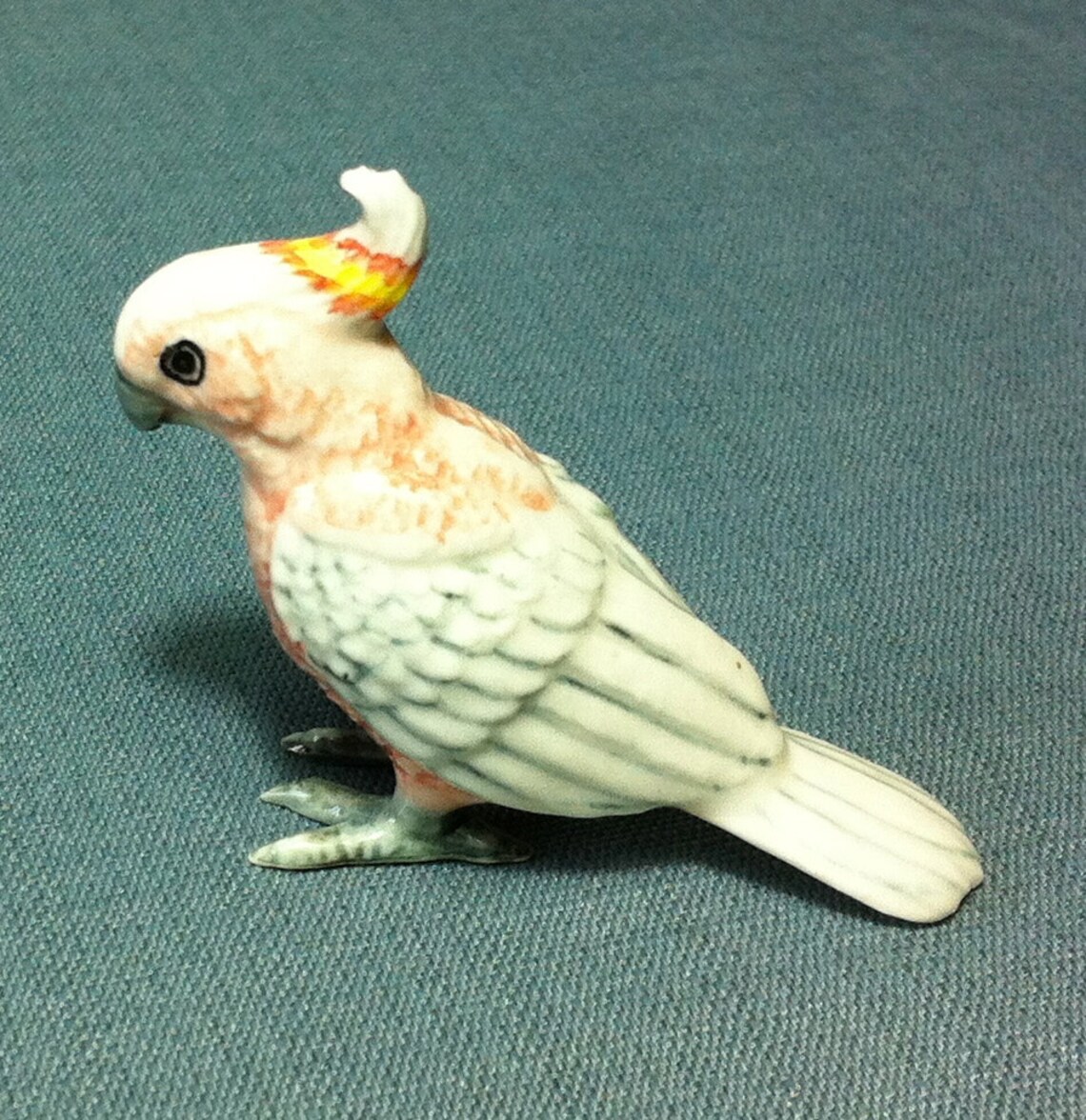 Miniature Ceramic Parrot Exotic Bird Animal Cute Little Tiny | Etsy