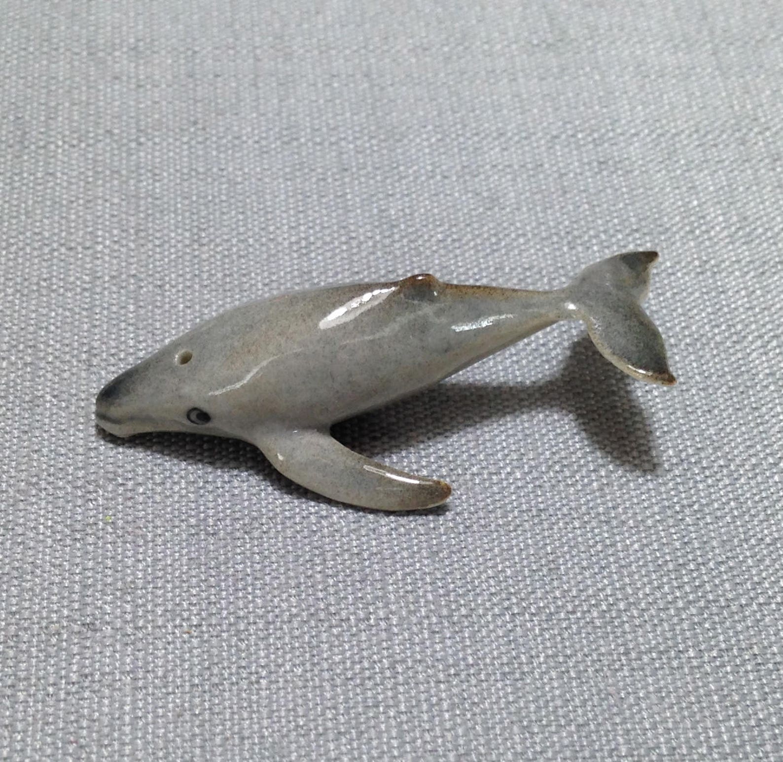 Miniature Ceramic Whale Funny Fish Sea Ocean Animal Cute - Etsy