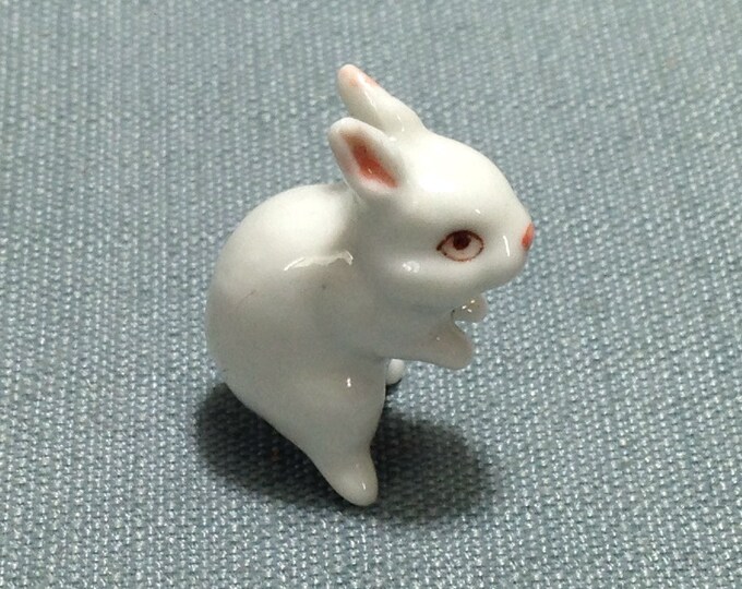 Miniature Ceramic Rabbit Standing Bunny Mini Baby Animal Cute | Etsy