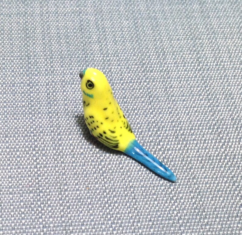 Miniature Ceramic Parrot Exotic Animal Cute Little Tiny Small | Etsy