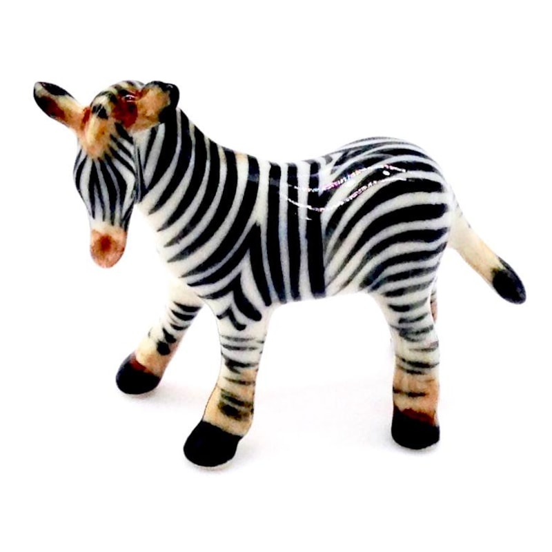 Ceramic Zebra Figurine - Etsy