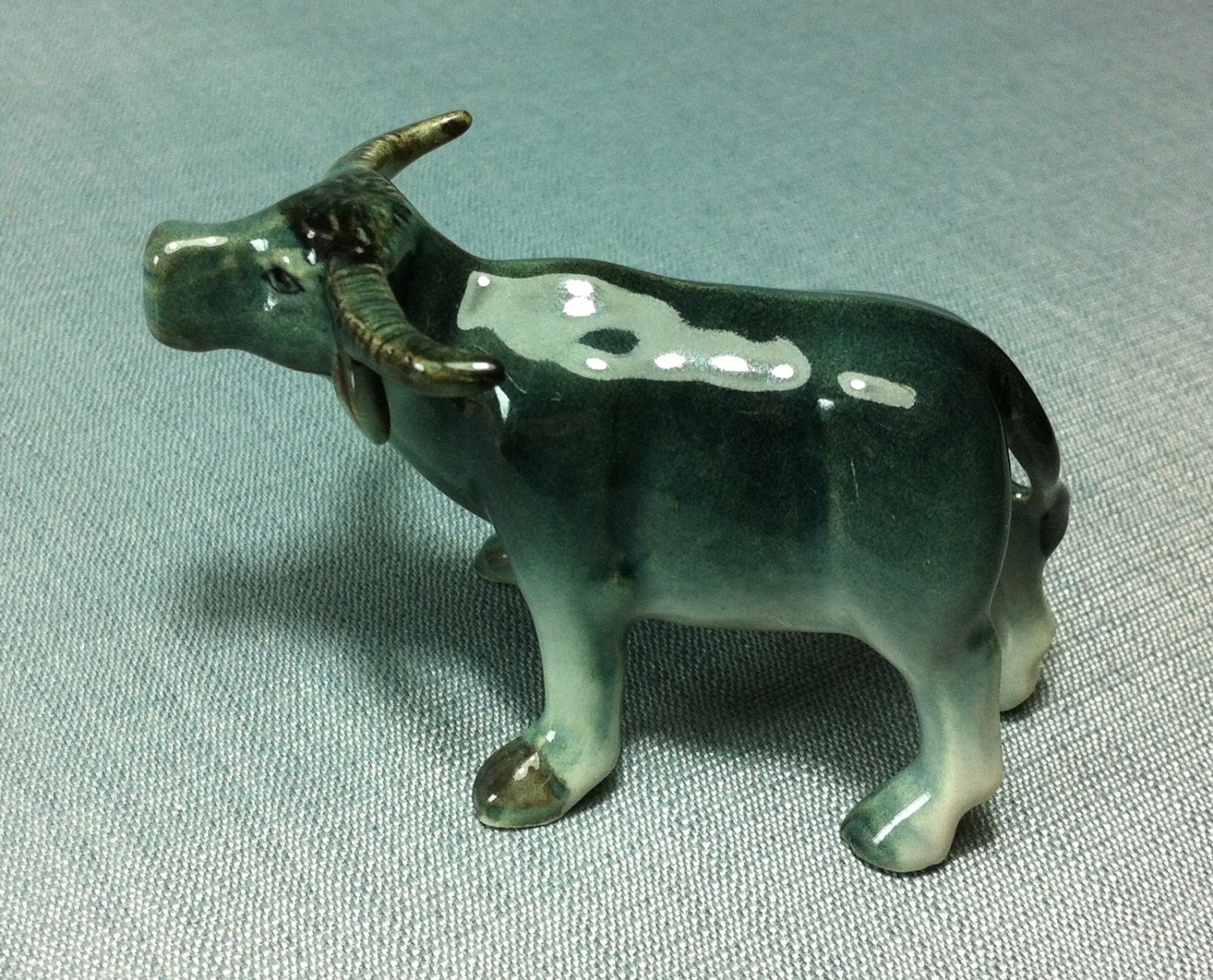Miniature Ceramic Water Buffalo Animal Cute Little Tiny Small | Etsy