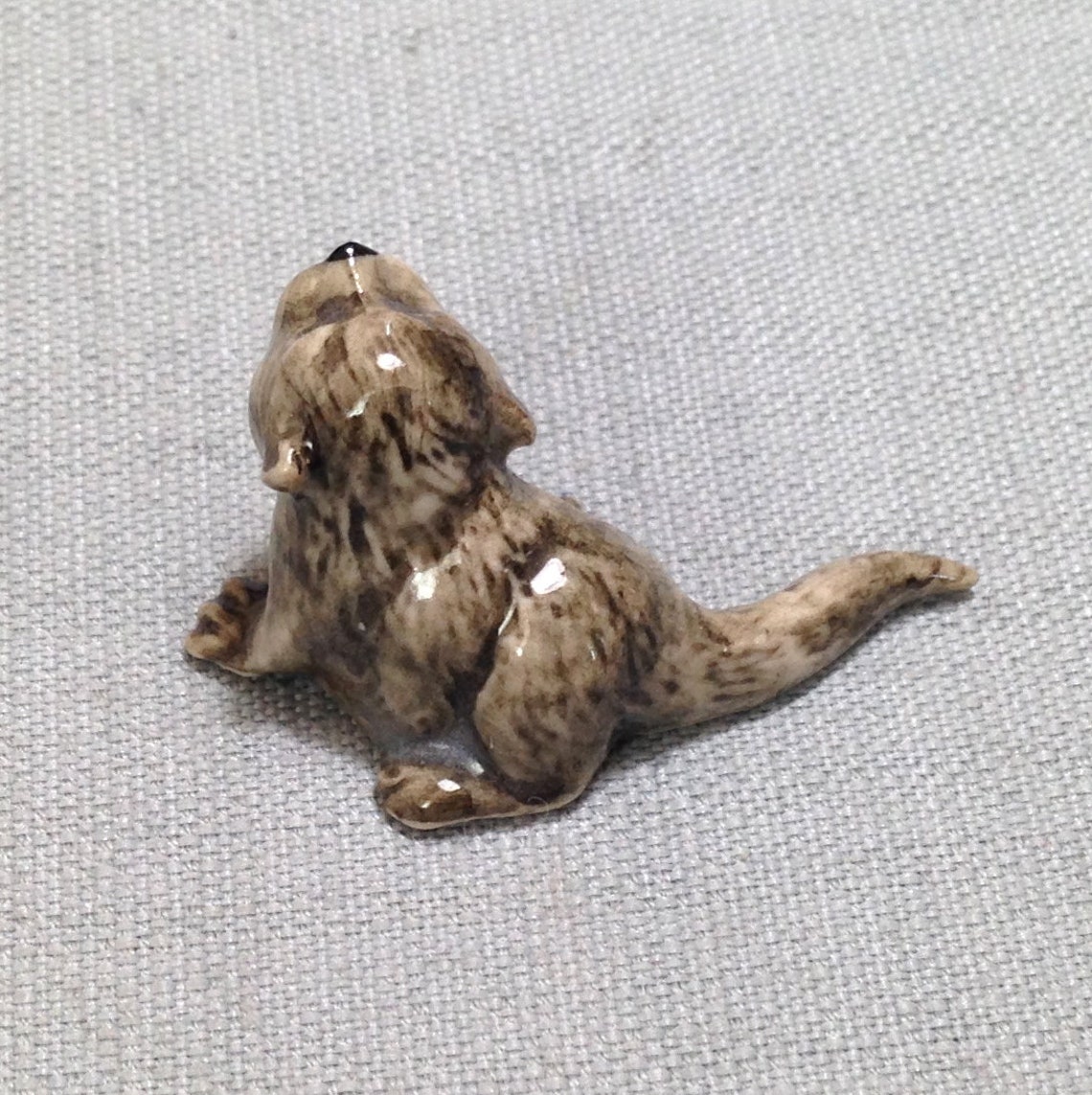 Miniature Ceramic Baby Young Otter Animal Funny Cute Little - Etsy