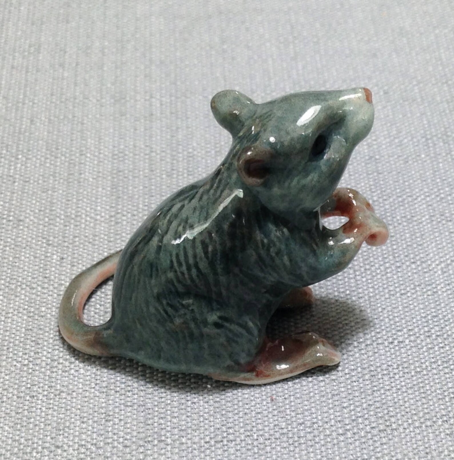 Miniature Ceramic Rat Mouse Mice Animal Cute Small Tiny Grey - Etsy