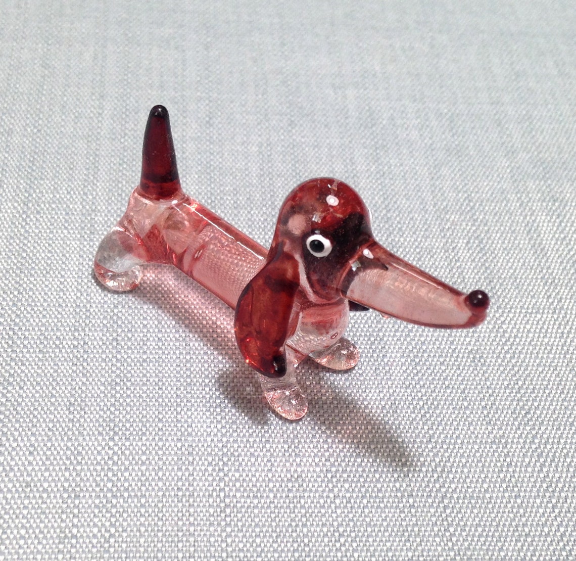 Hand Blown Glass Funny Miniature Wiener Dachshund Dog Animal - Etsy
