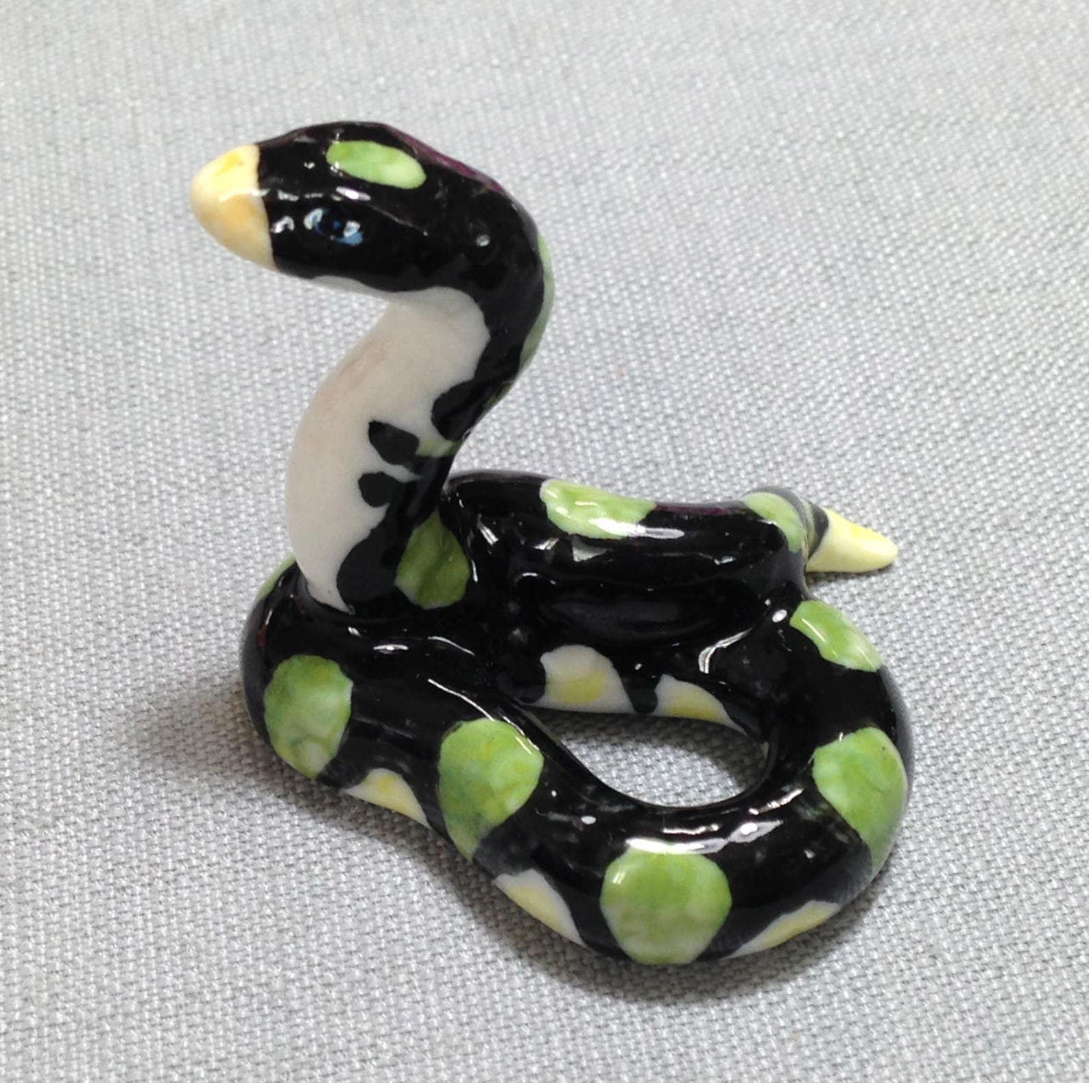 Miniature Ceramic Snake Reptile Mini Animal Cute Little Small - Etsy