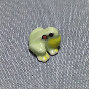 Miniature Ceramic Frog Toad Mini Baby Reptile Animal Little Pastel ...