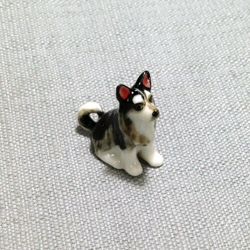 Miniature Ceramic Dog Chihuahua Sitting Animal Little Small - Etsy