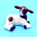 Miniature Ceramic Goat Funny Kid Baby Animal Little White Brown Figure ...