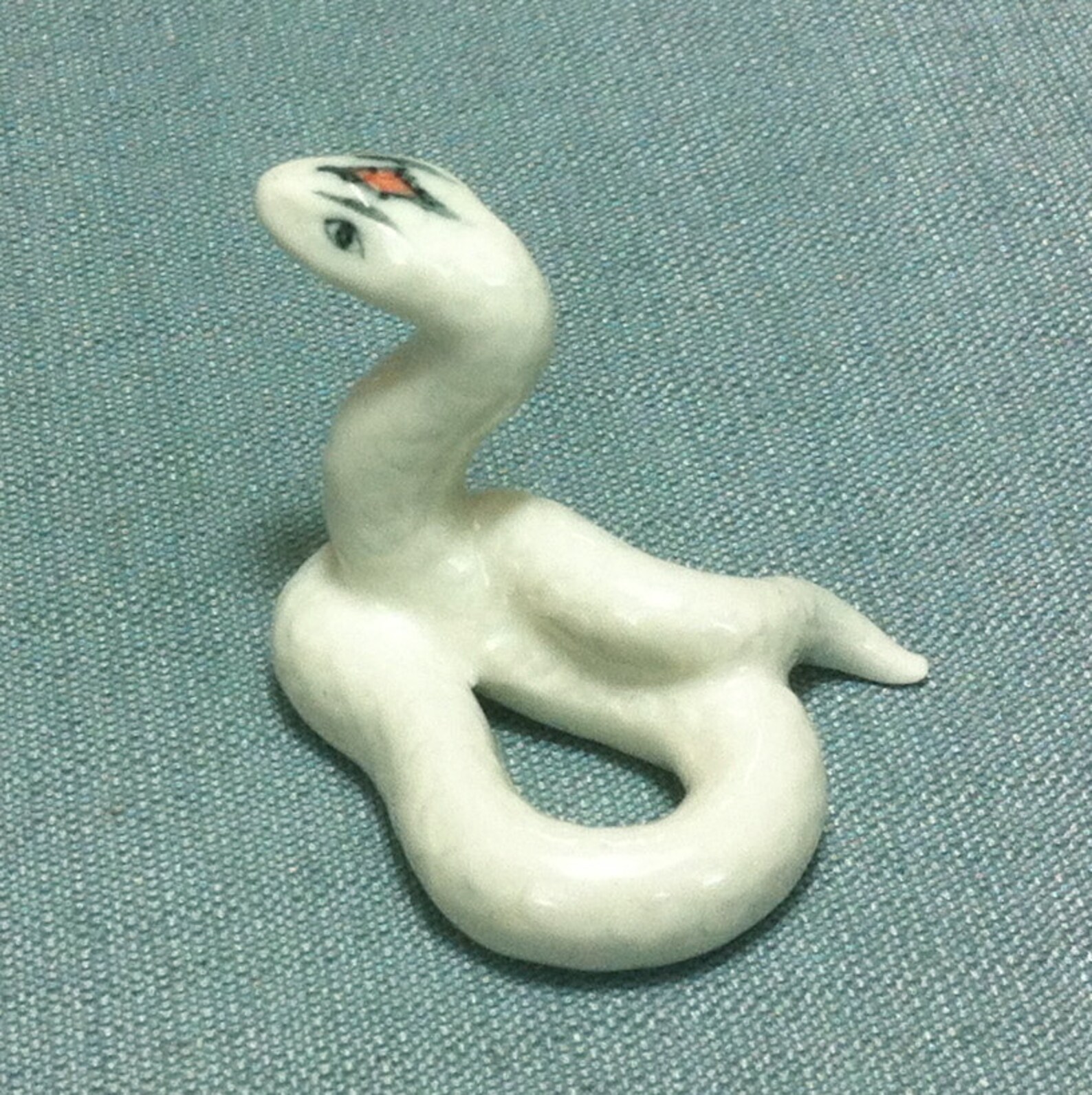 Miniature Ceramic Snake Reptile Cobra Mini Animal Cute Little - Etsy