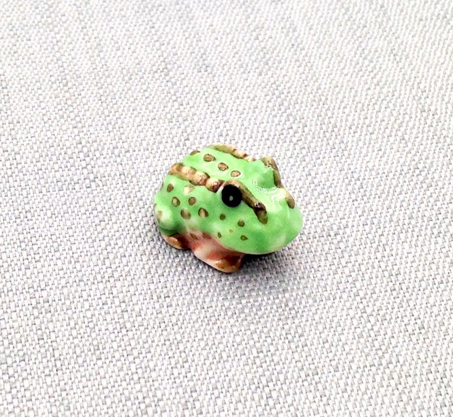 Miniature Ceramic Frog Toad Mini Baby Reptile Animal Cute - Etsy