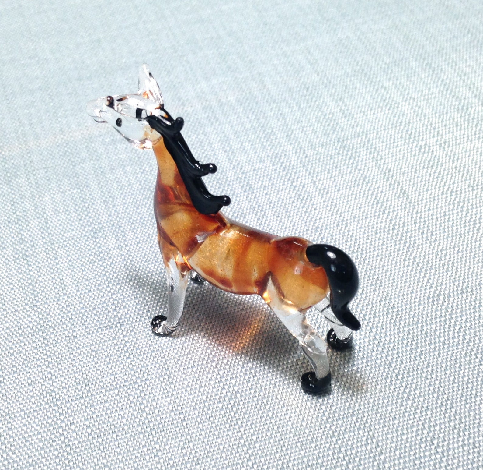 Hand Blown Glass Miniature Horse Wild Stallion Animal Cute | Etsy