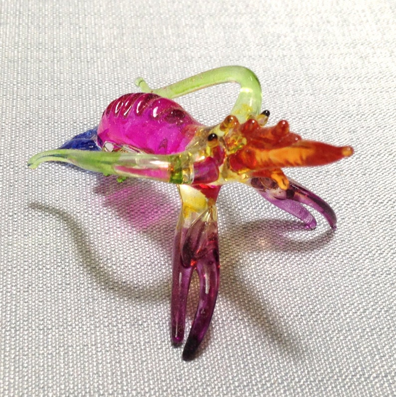 Hand Blown Glass Miniature Crawfish Shrimp Sea Animal Cute - Etsy