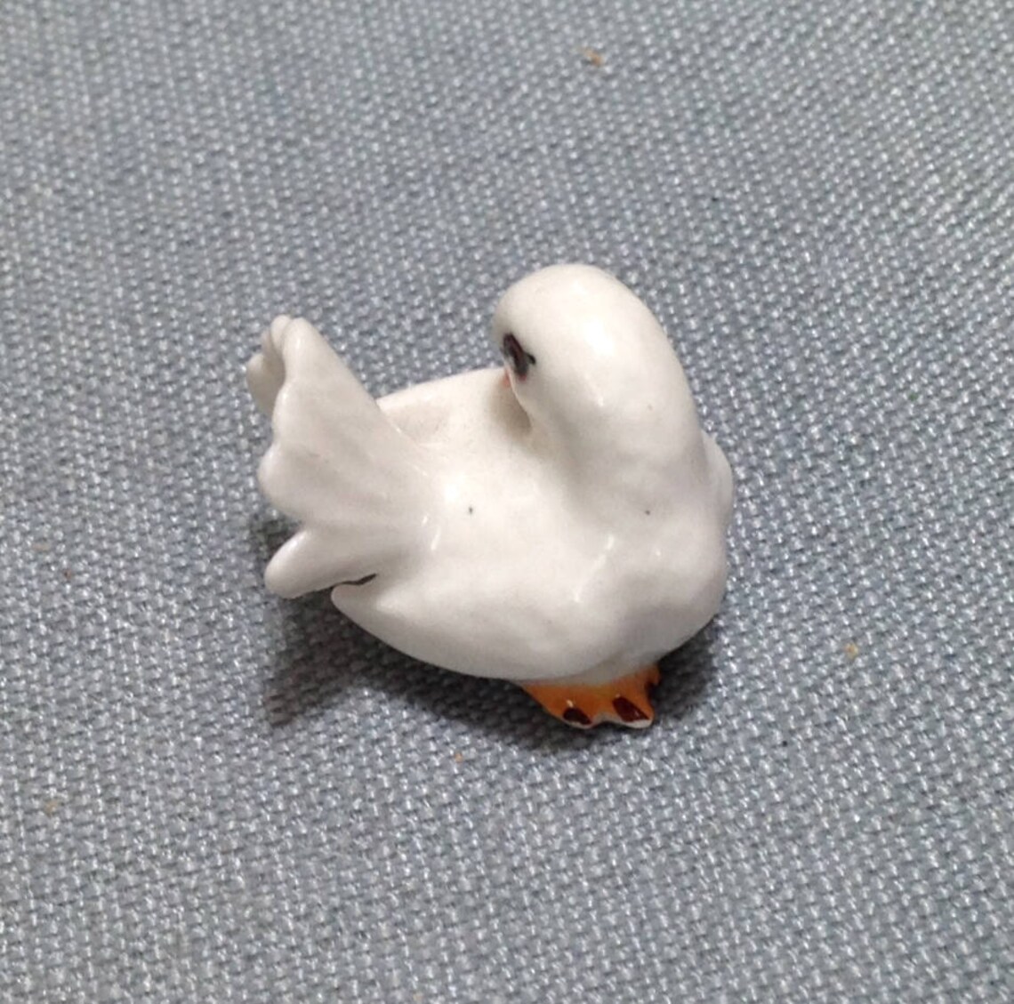 Miniature Ceramic White Dove Bird Animal Cute Little Tiny | Etsy