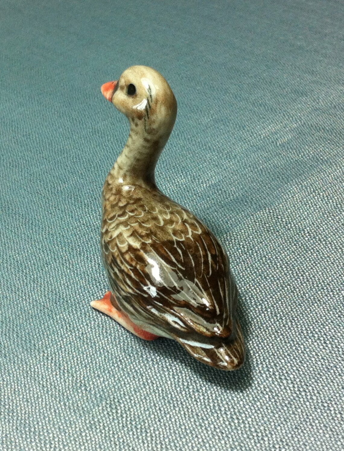Miniature Ceramic Duck Goose Bird Funny Animal Cute Little | Etsy