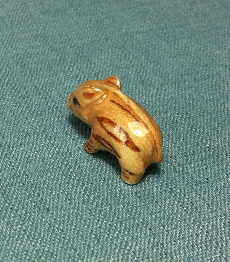 Miniature Ceramic Baby Young Wild Boar Animal Funny Cute - Etsy