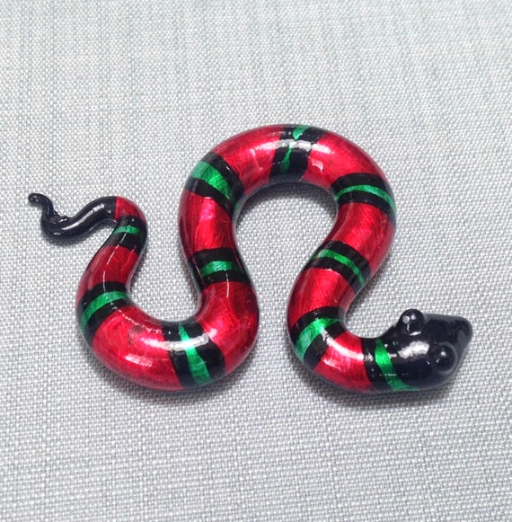 Black And Red Viper Snake
