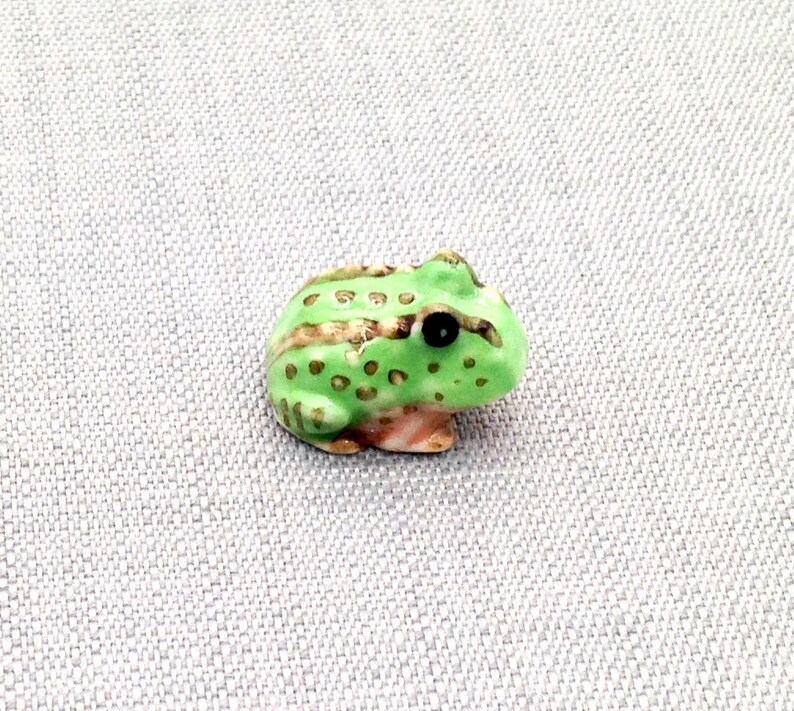 Miniature Ceramic Frog Toad Mini Baby Reptile Animal Cute - Etsy