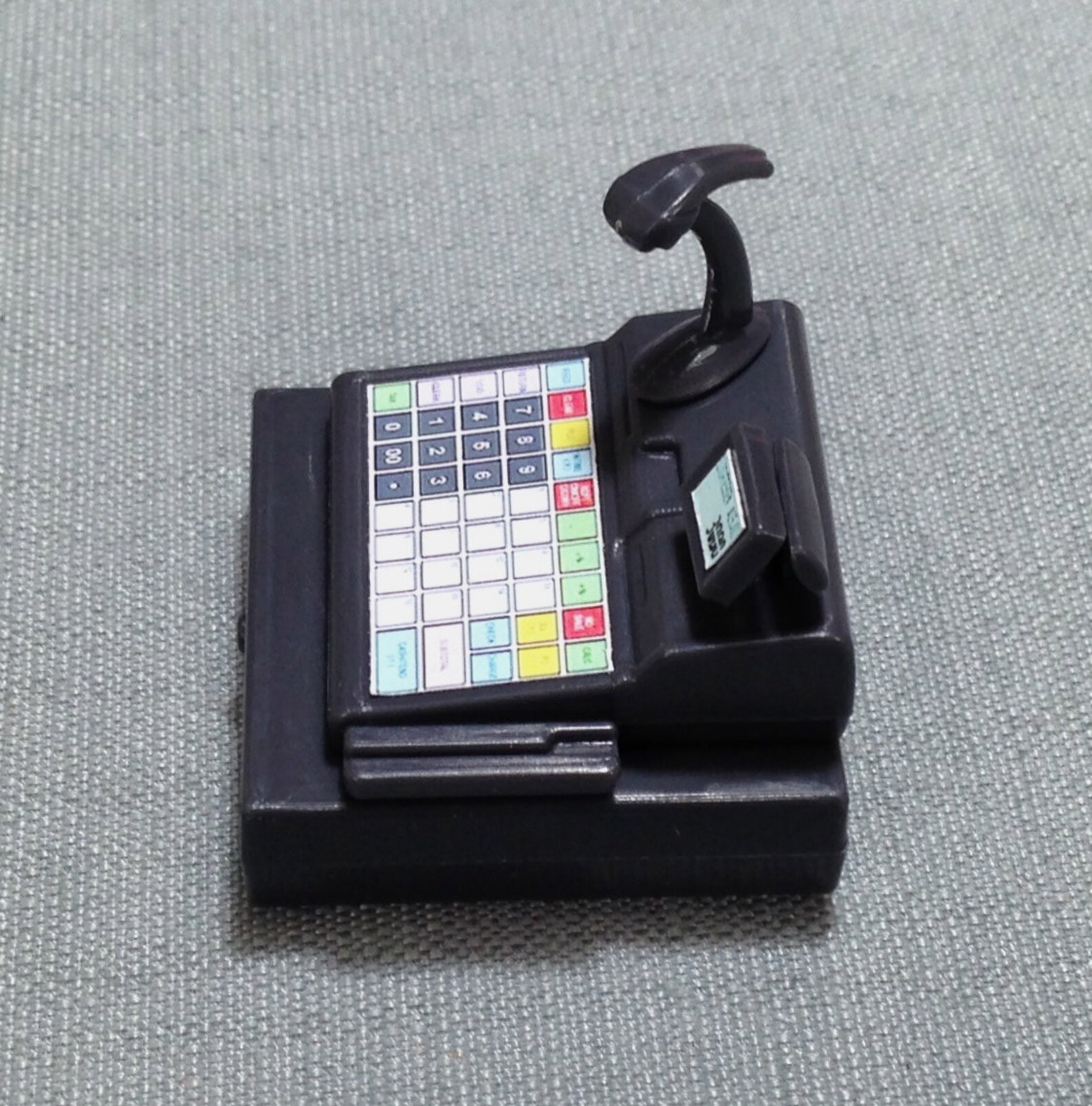 Cash Register Miniature Dollhouse Black Plastic Accessory Shop - Etsy