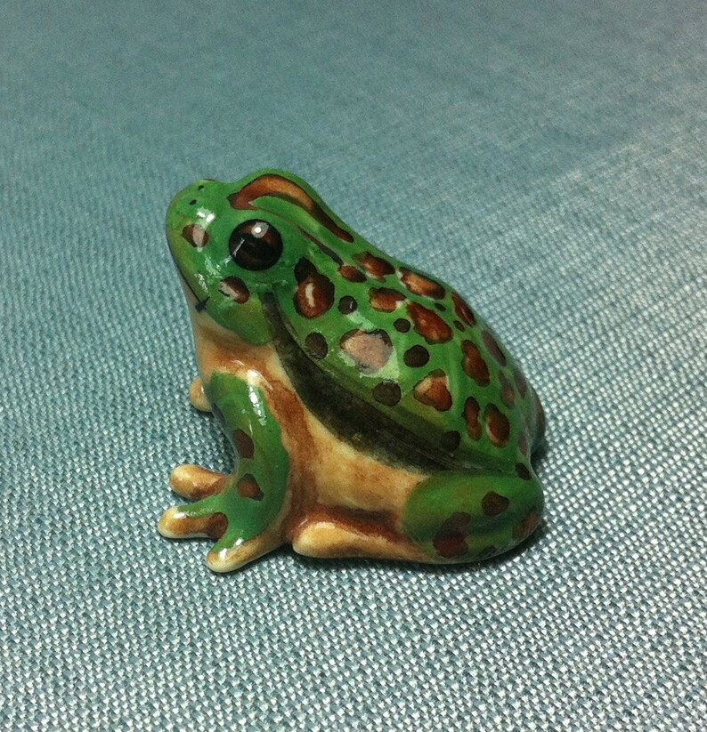 Miniature Ceramic Frog Toad Animal Cute Little Tiny Small | Etsy