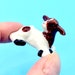 Miniature Ceramic Goat Funny Kid Baby Animal Little White Brown Figure ...