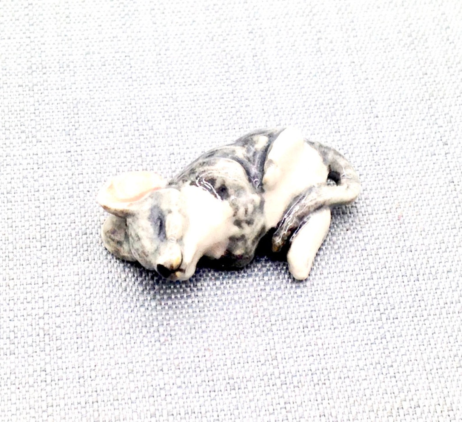 Miniature Ceramic Rat Mouse Sleeping Animal Cute Little Tiny - Etsy