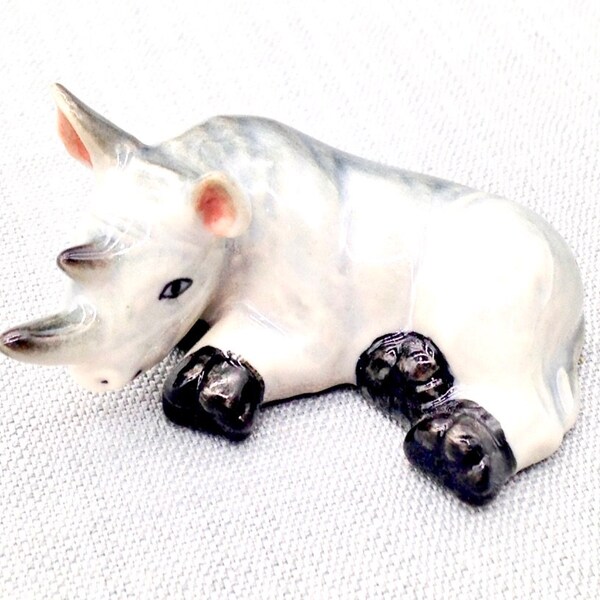 Ceramic Rhinoceros - Etsy